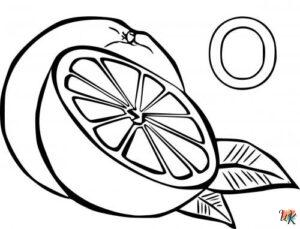 31 Disegni Di Arancia Da Colorare Per Bambini | Disegnidacolorarewk