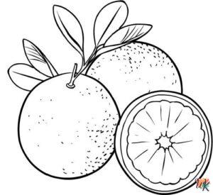31 Disegni Di Arancia Da Colorare Per Bambini | Disegnidacolorarewk
