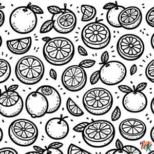 31 Disegni Di Arancia Da Colorare Per Bambini | Disegnidacolorarewk