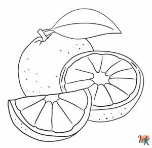 31 Disegni Di Arancia Da Colorare Per Bambini | Disegnidacolorarewk