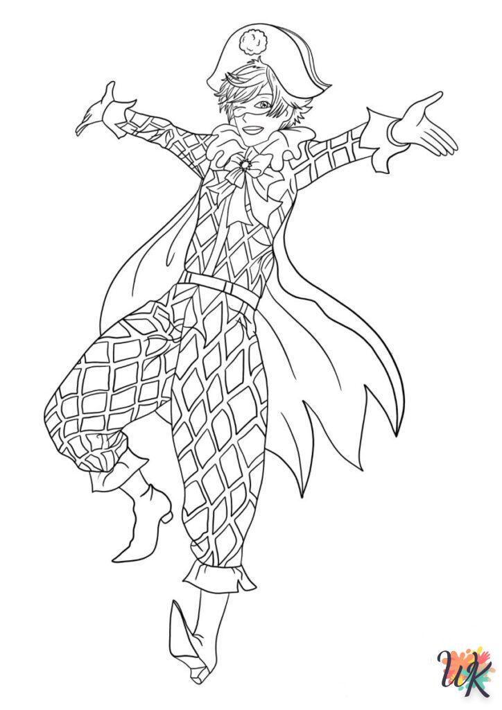 20 Disegni Di Arlecchino Da Colorare Affinché I Bambini Siano Creativi ...