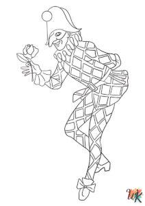 20 Disegni Di Arlecchino Da Colorare Affinché I Bambini Siano Creativi ...