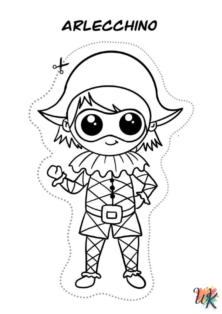 20 Disegni Di Arlecchino Da Colorare Affinché I Bambini Siano Creativi ...