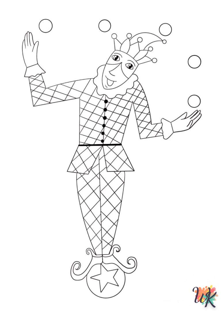 20 Disegni Di Arlecchino Da Colorare Affinché I Bambini Siano Creativi ...