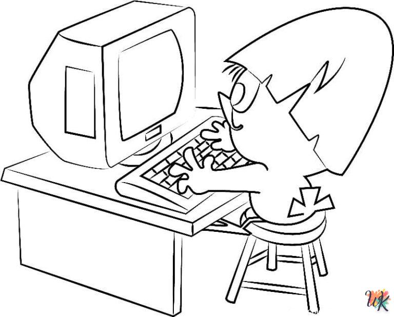 100 Disegni Di Computer Da Colorare Per Tutti | Disegnidacolorarewk