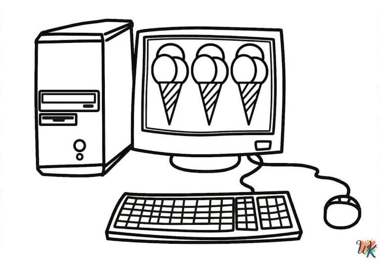 100 Disegni Di Computer Da Colorare Per Tutti | Disegnidacolorarewk