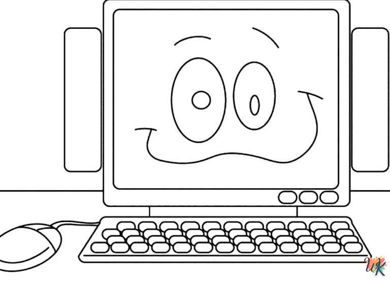 100 Disegni Di Computer Da Colorare Per Tutti | Disegnidacolorarewk