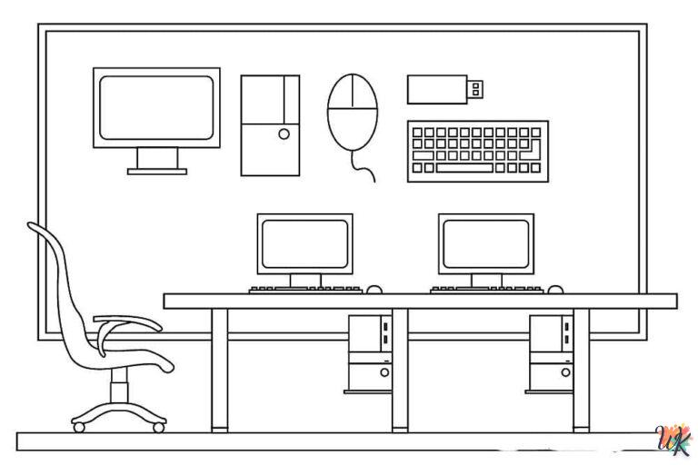 100 Disegni Di Computer Da Colorare Per Tutti | Disegnidacolorarewk
