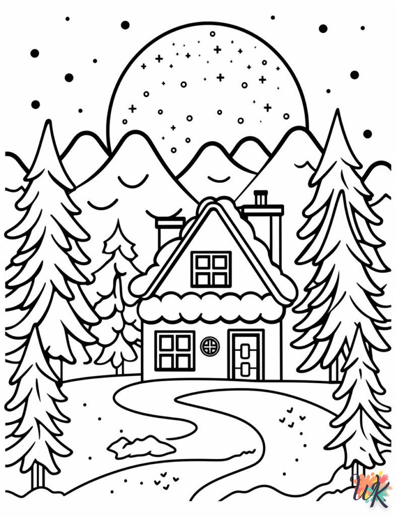 110 Disegni Di Paesaggi Invernali Da Colorare | Disegnidacolorarewk