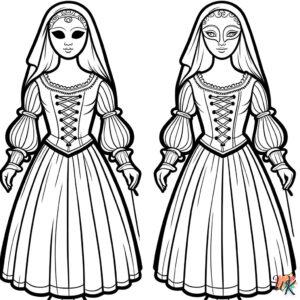 10 Disegni Di Colombina Da Colorare Per Bambini | Disegnidacolorarewk