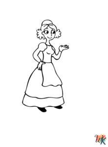 10 Disegni Di Colombina Da Colorare Per Bambini | Disegnidacolorarewk