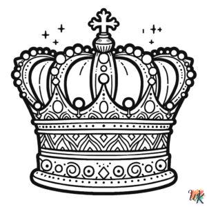 20 Disegni Di Corona Da Colorare Per Bambini | Disegnidacolorarewk