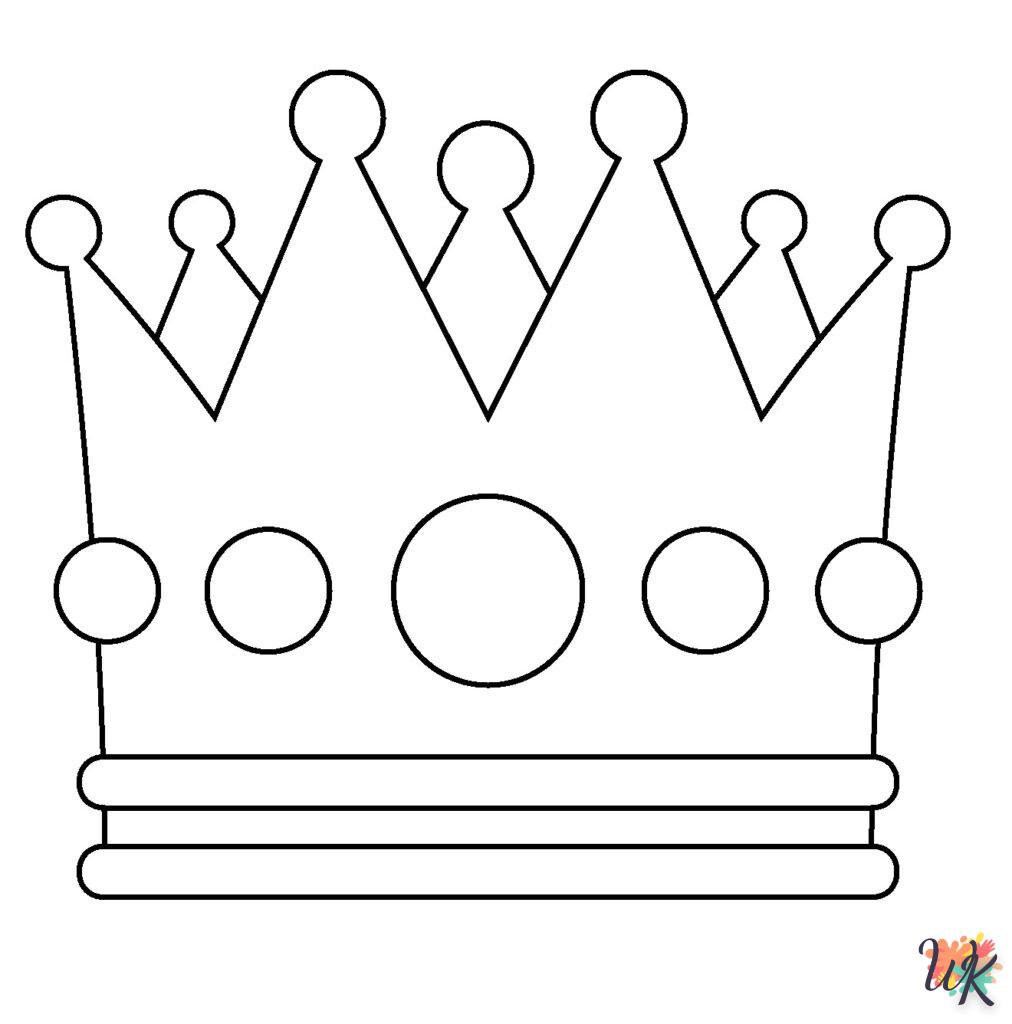 20 Disegni Di Corona Da Colorare Per Bambini | Disegnidacolorarewk