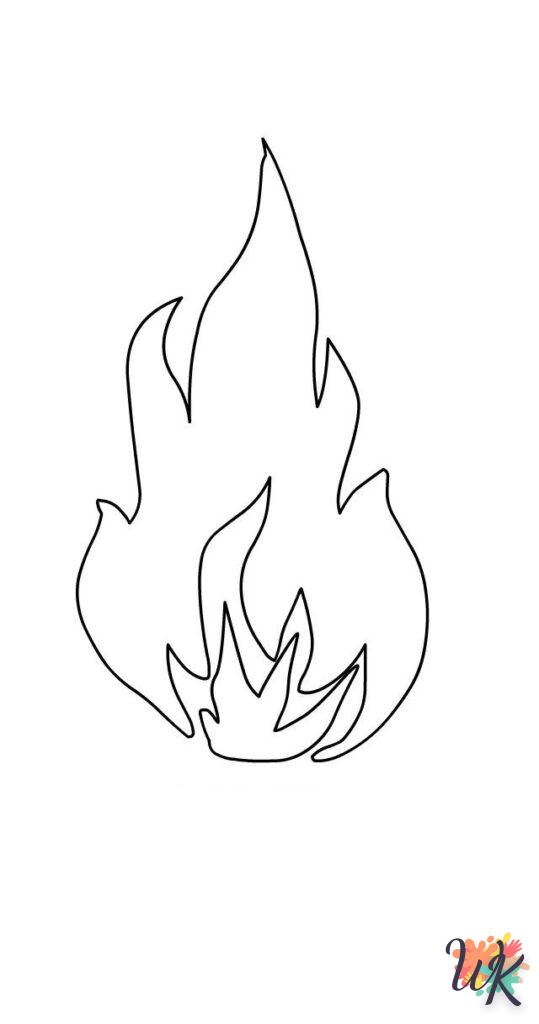 20 Disegni Di Fuoco Da Colorare Per Bambini Creativi | Disegnidacolorarewk