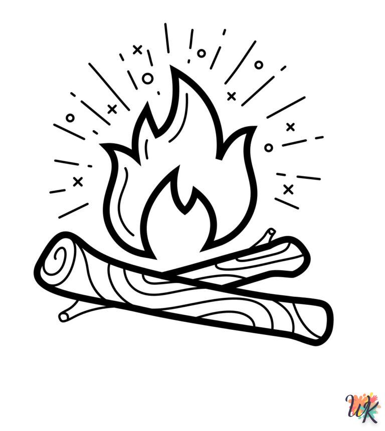 20 Disegni Di Fuoco Da Colorare Per Bambini Creativi | Disegnidacolorarewk