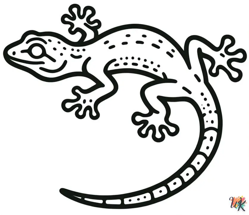 10 Disegni Di Geco Da Colorare Libera La Creatività Di Tuo Figlio ...