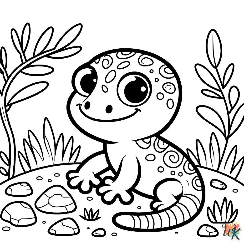 10 Disegni Di Geco Da Colorare Libera La Creatività Di Tuo Figlio ...