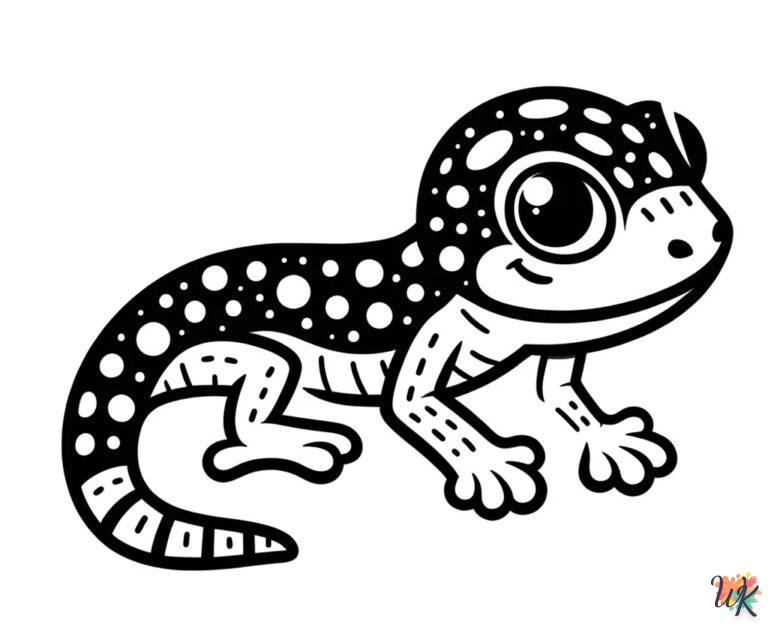 10 Disegni Di Geco Da Colorare Libera La Creatività Di Tuo Figlio ...