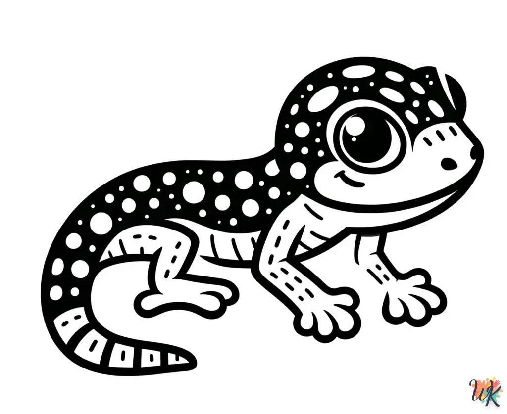 10 Disegni Di Geco Da Colorare Libera La Creatività Di Tuo Figlio ...