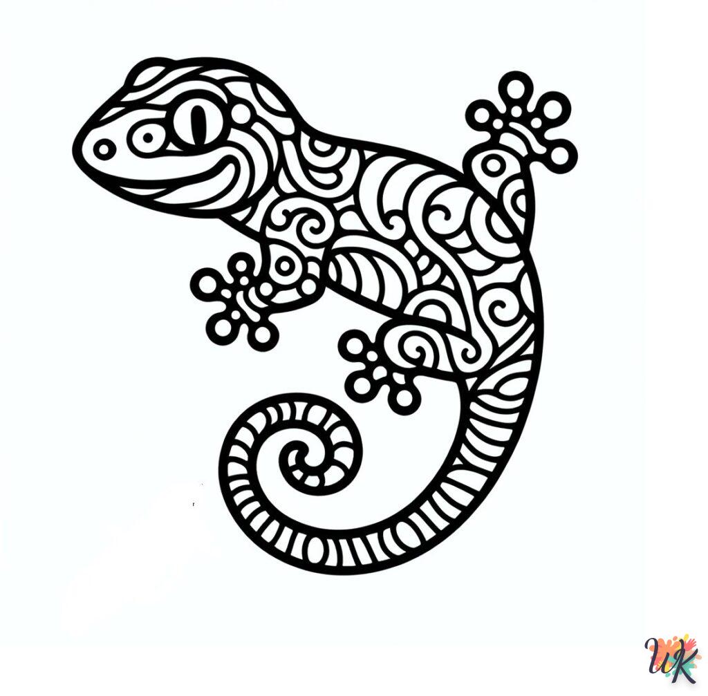 10 Disegni Di Geco Da Colorare Libera La Creatività Di Tuo Figlio ...