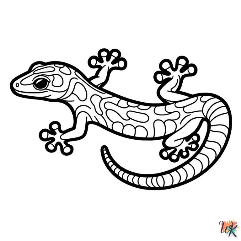 10 Disegni Di Geco Da Colorare Libera La Creatività Di Tuo Figlio ...