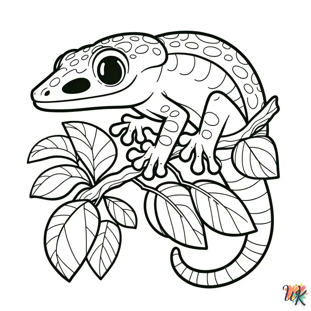 10 Disegni Di Geco Da Colorare Libera La Creatività Di Tuo Figlio ...