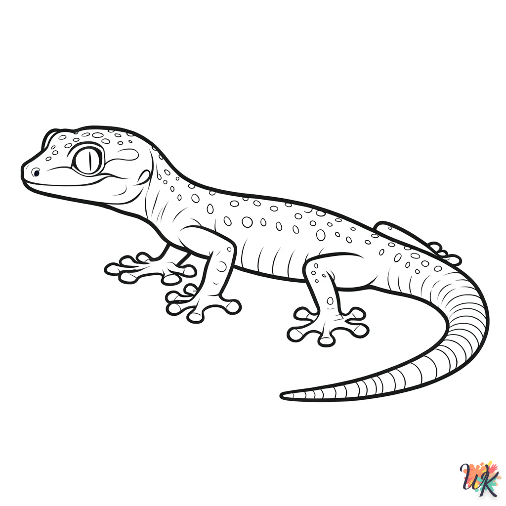 10 Disegni Di Geco Da Colorare Libera La Creatività Di Tuo Figlio ...