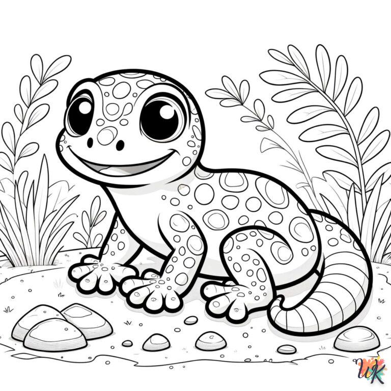 10 Disegni Di Geco Da Colorare Libera La Creatività Di Tuo Figlio ...