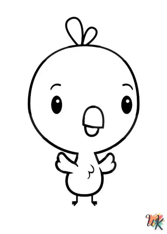 20 Disegni Di Pulcini Da Colorare Per Il Bambino | Disegnidacolorarewk