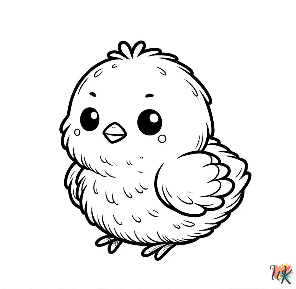 20 Disegni Di Pulcini Da Colorare Per Il Bambino | Disegnidacolorarewk