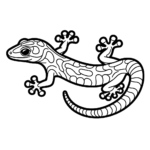 10 Disegni Di Geco Da Colorare Libera La Creatività Di Tuo Figlio ...