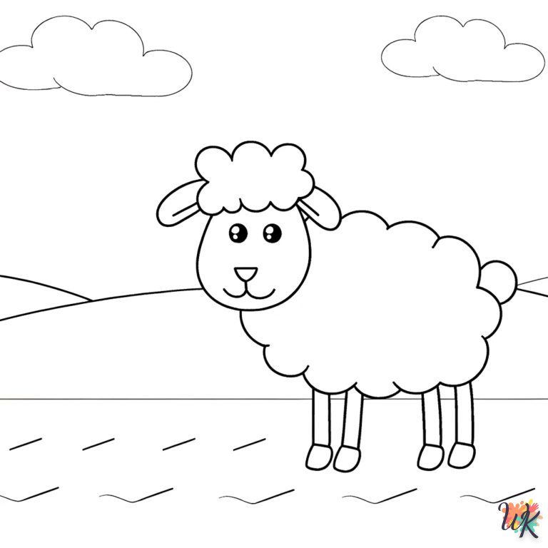 20 Disegni Pecora Da Colorare Per Il Bambino | Disegnidacolorarewk