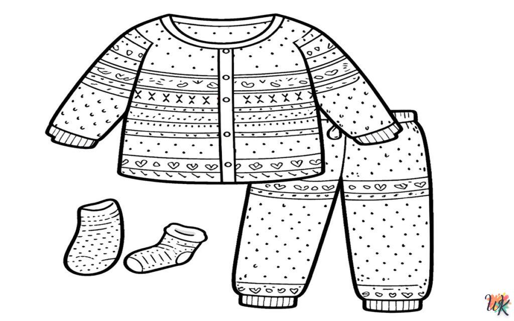 15 Disegni Pigiama Da Colorare Interessante | Disegnidacolorarewk